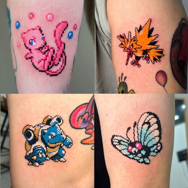 "Pixel art tattoos are a unique style that requires absolute precision ...