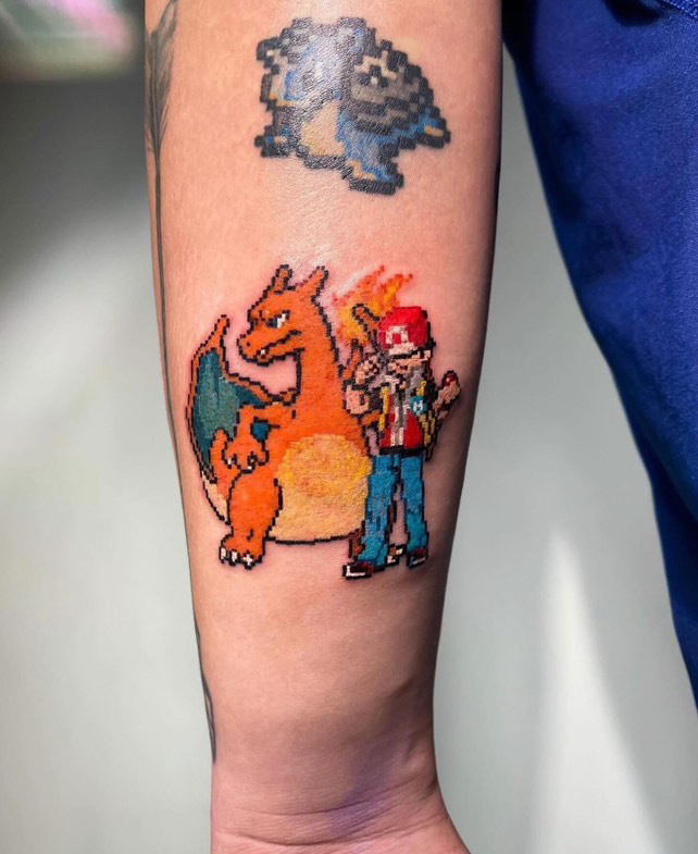 "Pixel art tattoos are a unique style that requires absolute precision ...